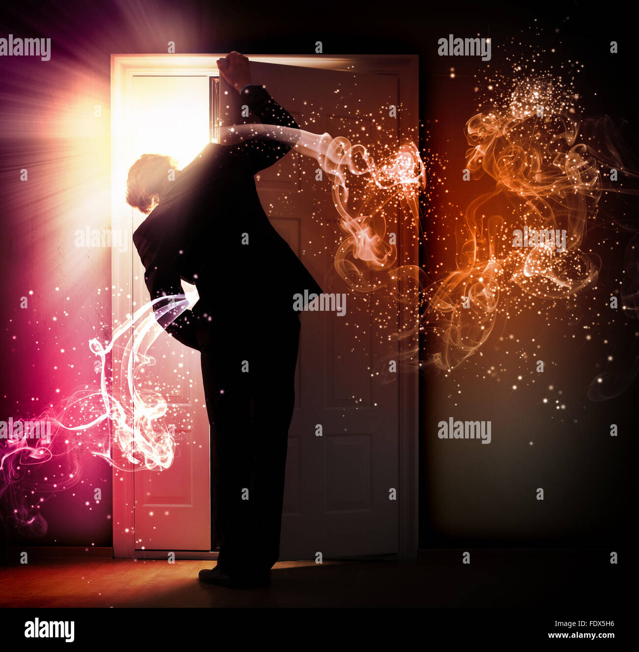 Businessman in office room smoke hi-res stock photography and images ...