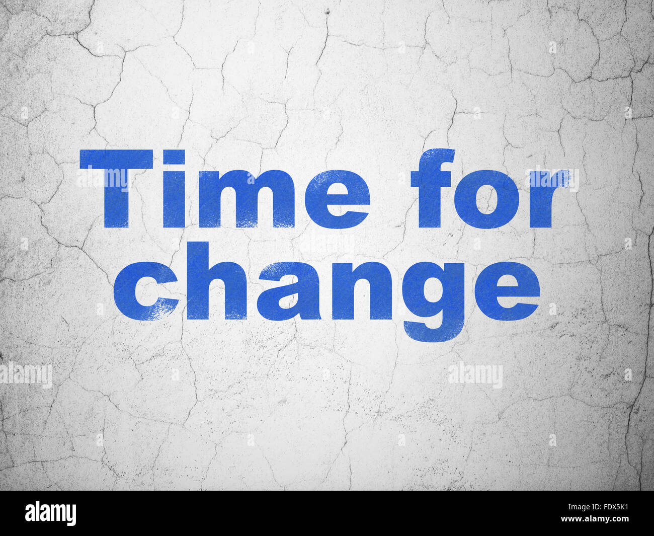 Time concept: Time for Change on wall background Stock Photo - Alamy