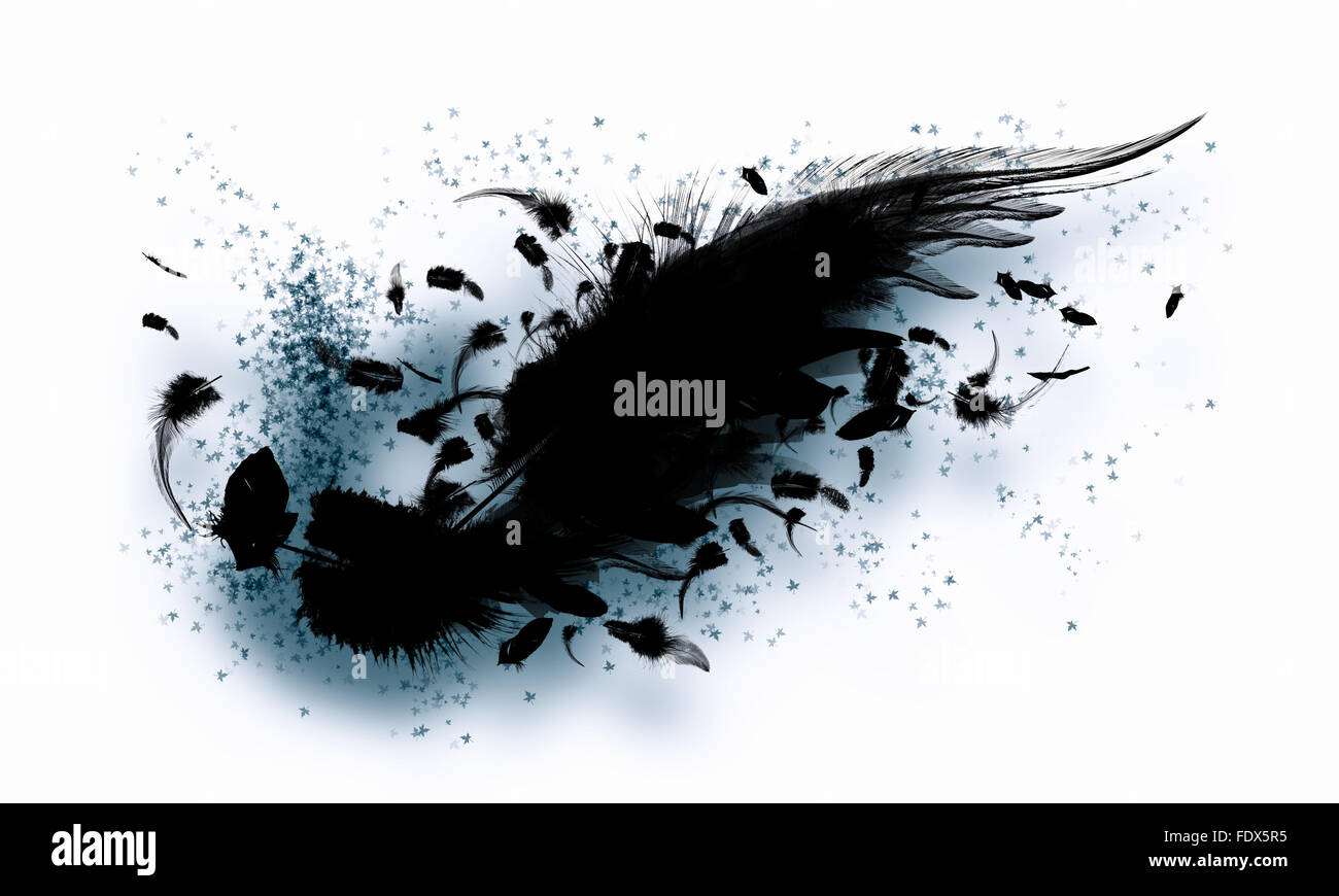 Abstract angel wings Cut Out Stock Images & Pictures - Alamy