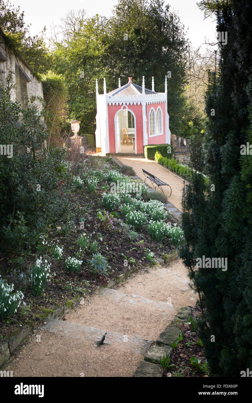 Eagle house at painswick rococo gardens. Cotswolds, Gloucestershire, UK ...