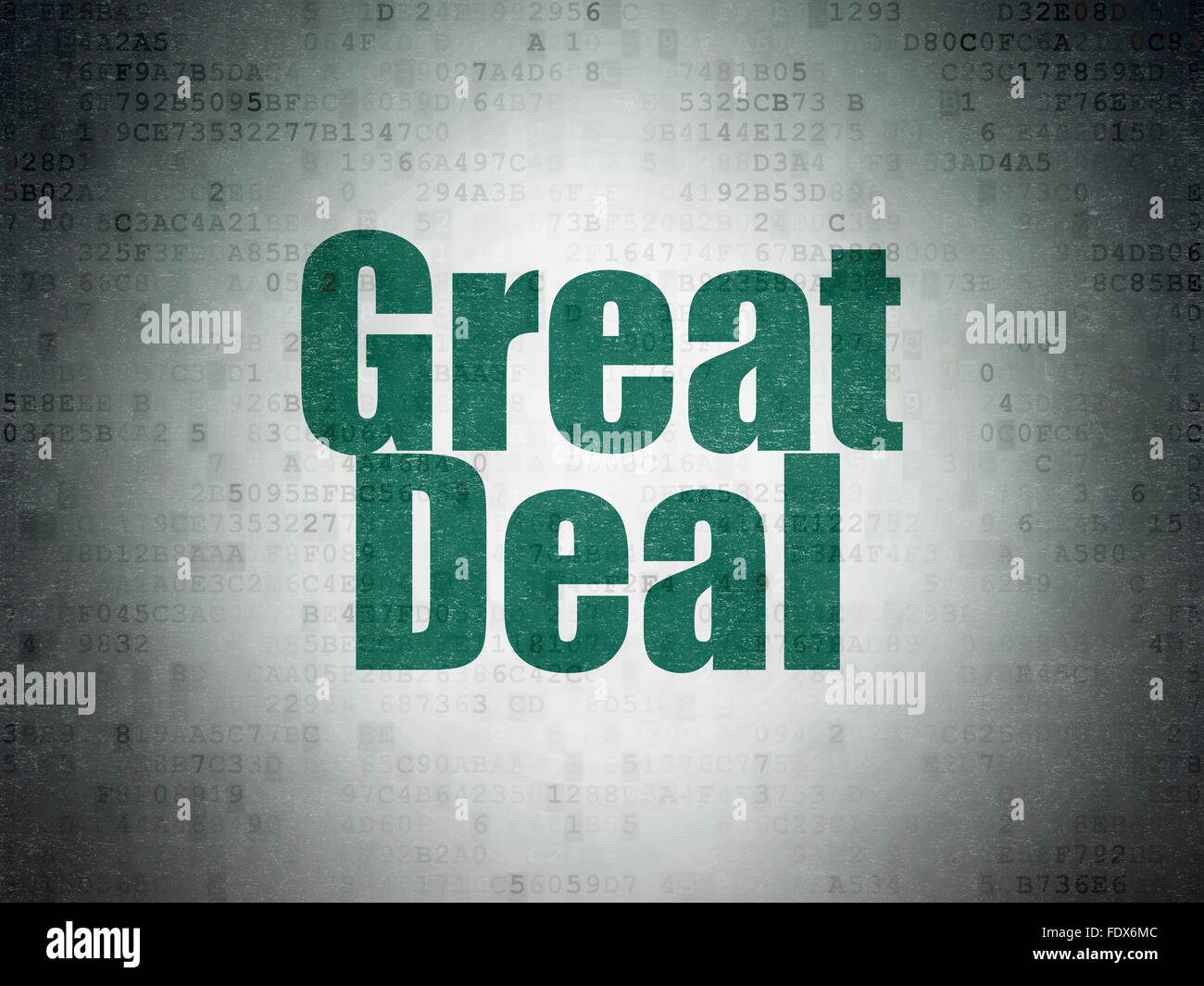 Finance concept: Great Deal on Digital Paper background Stock Photo - Alamy