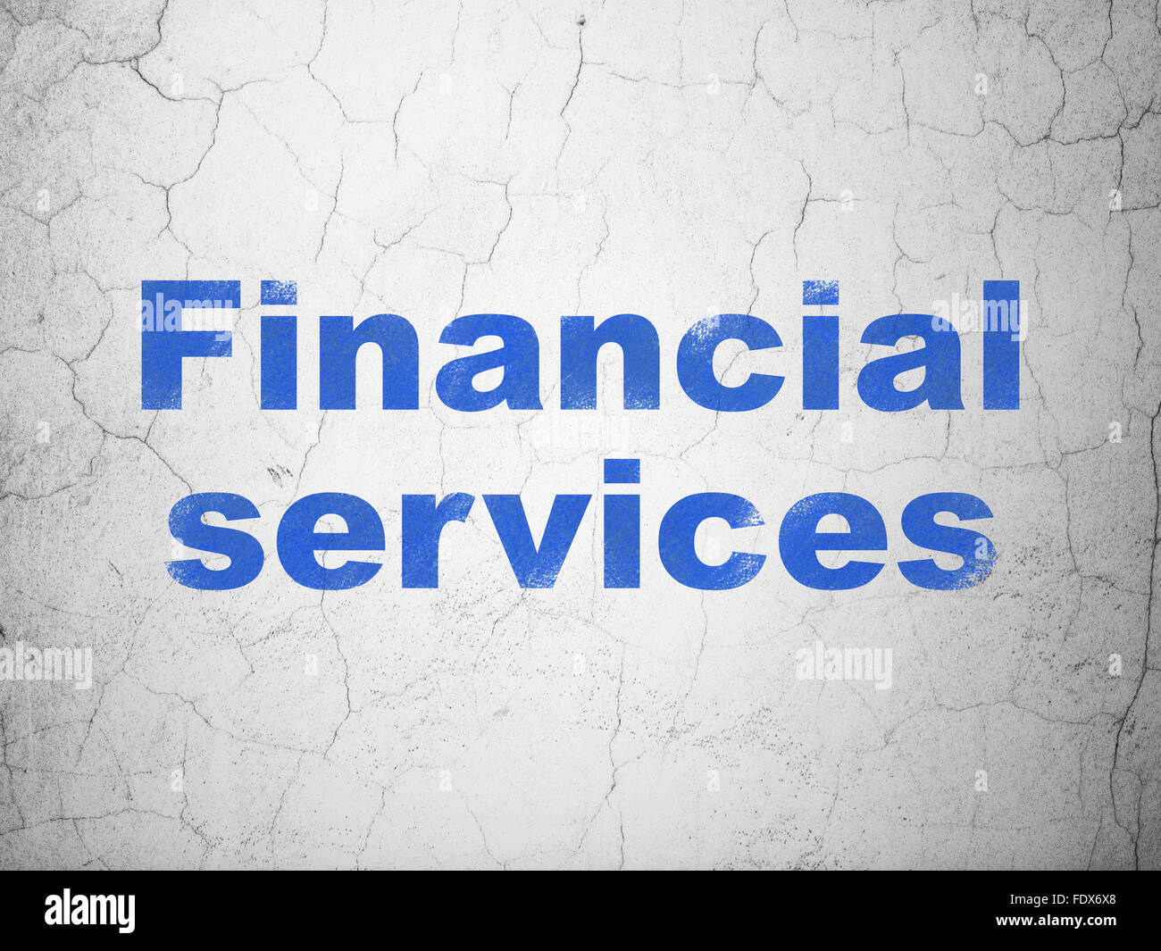 Currency concept: Financial Services on wall background Stock Photo - Alamy
