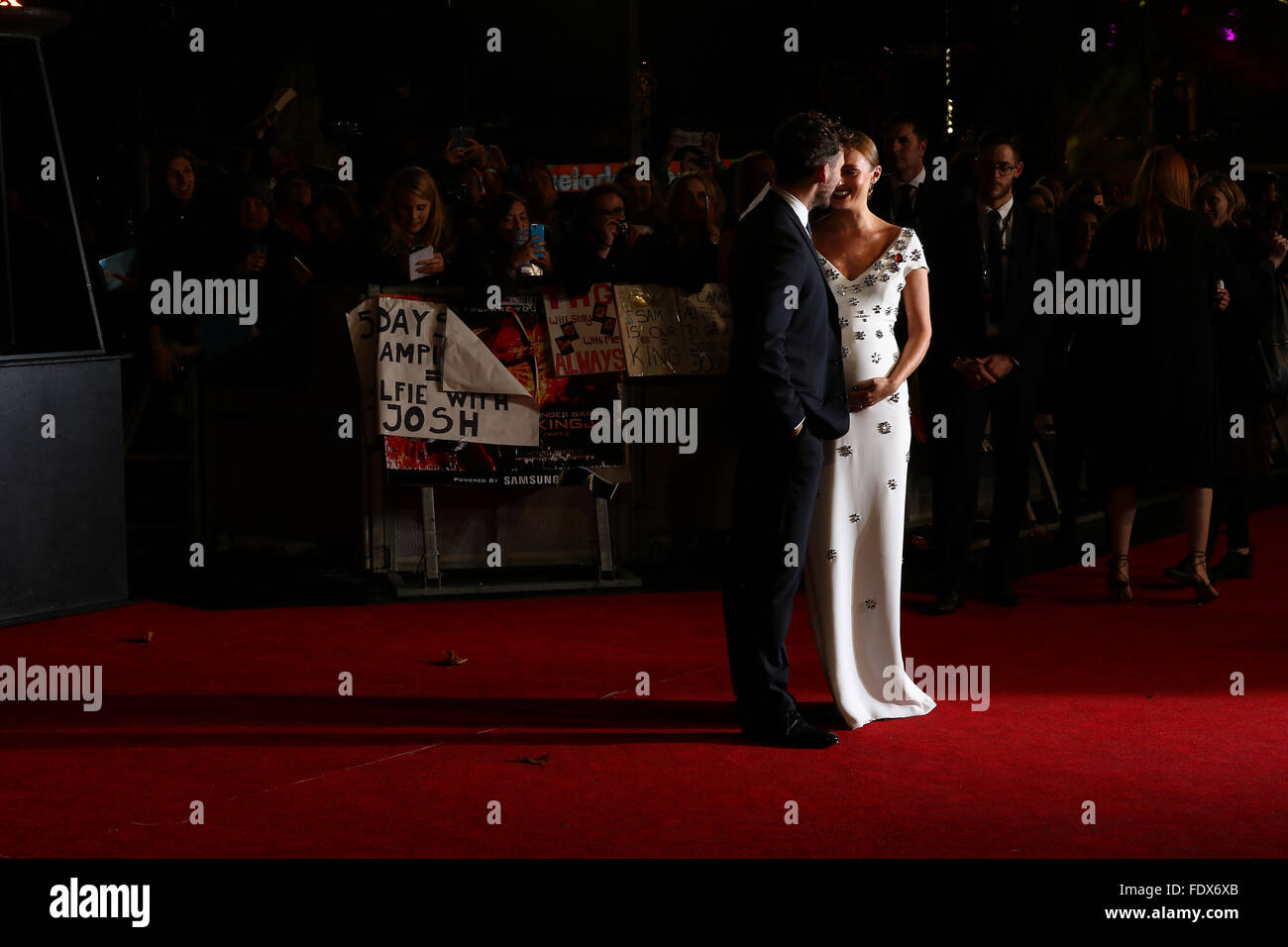 London, UK, 5th Nov 2015: Sam Claflin and Laura Haddock attend The ...
