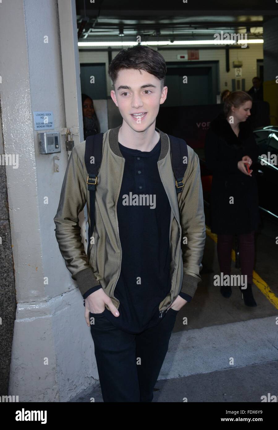 New York, NY, USA. 2nd Feb, 2016. Greyson Chance out and about for ...
