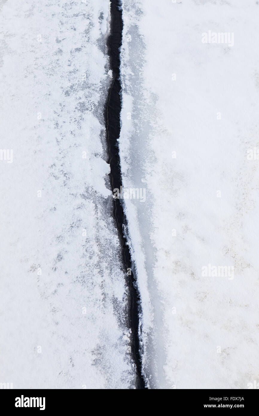 Ice crack nature close-up Stock Photo - Alamy