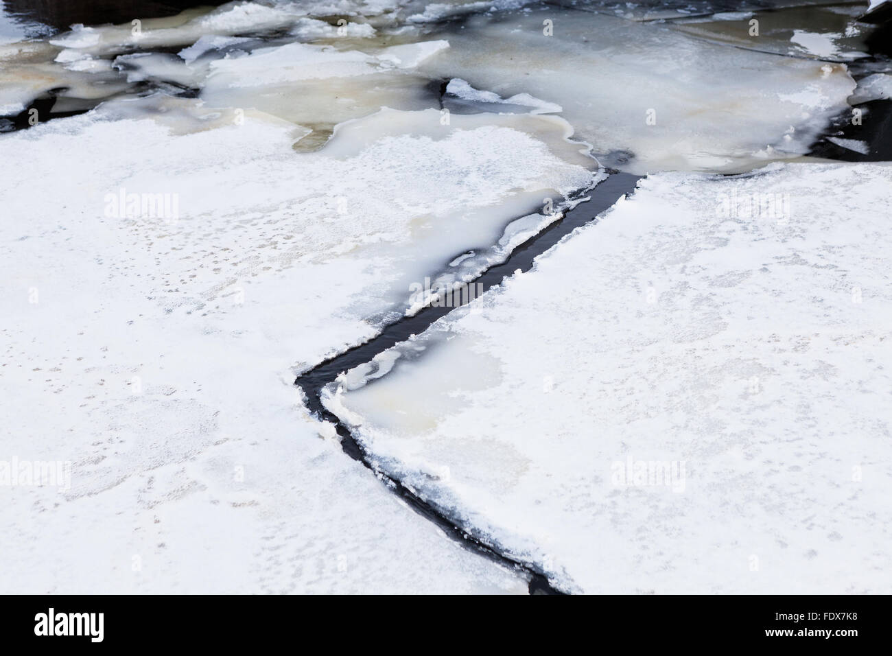 Ice crack nature close-up Stock Photo - Alamy