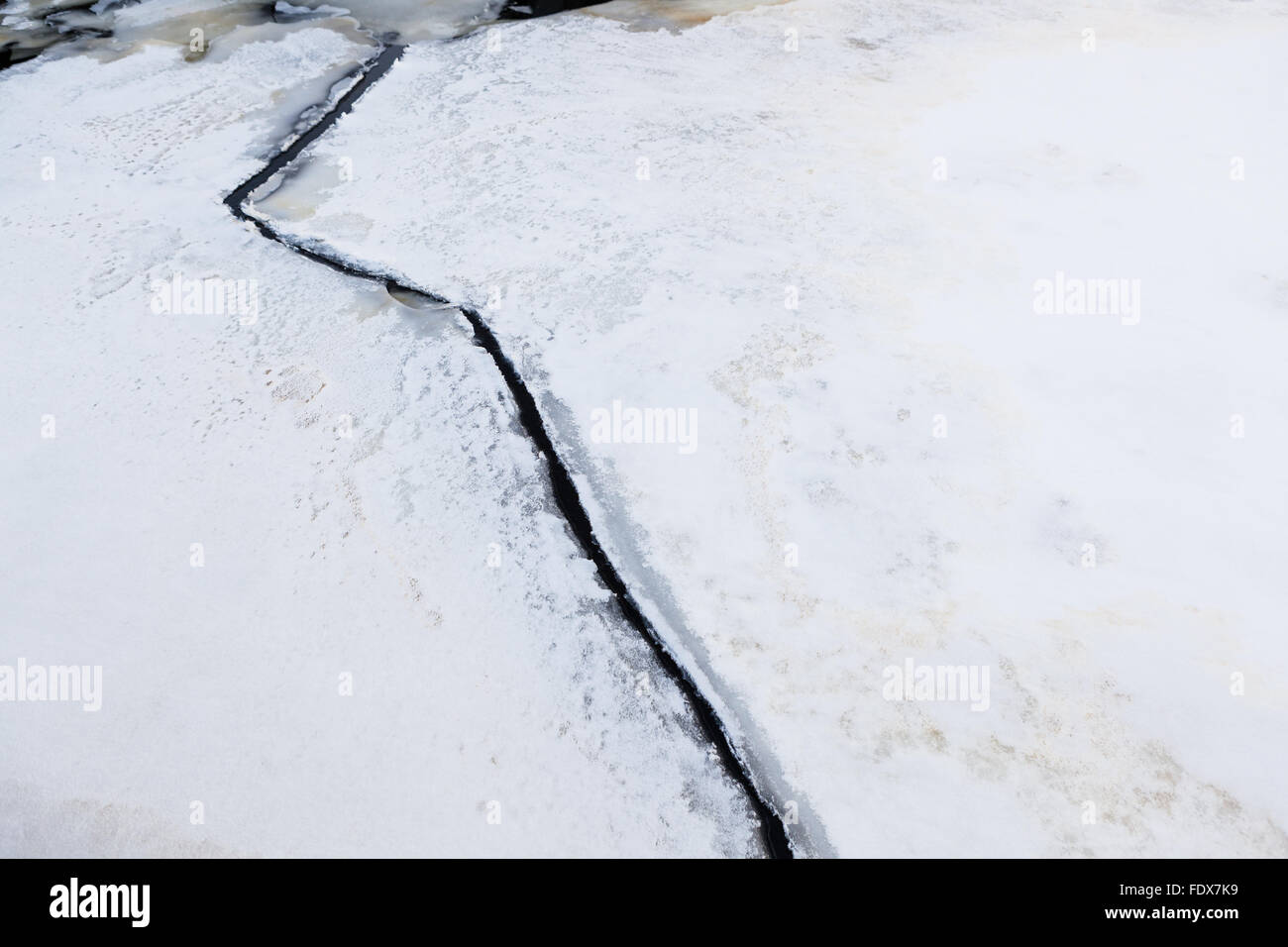 Ice crack nature close-up Stock Photo - Alamy
