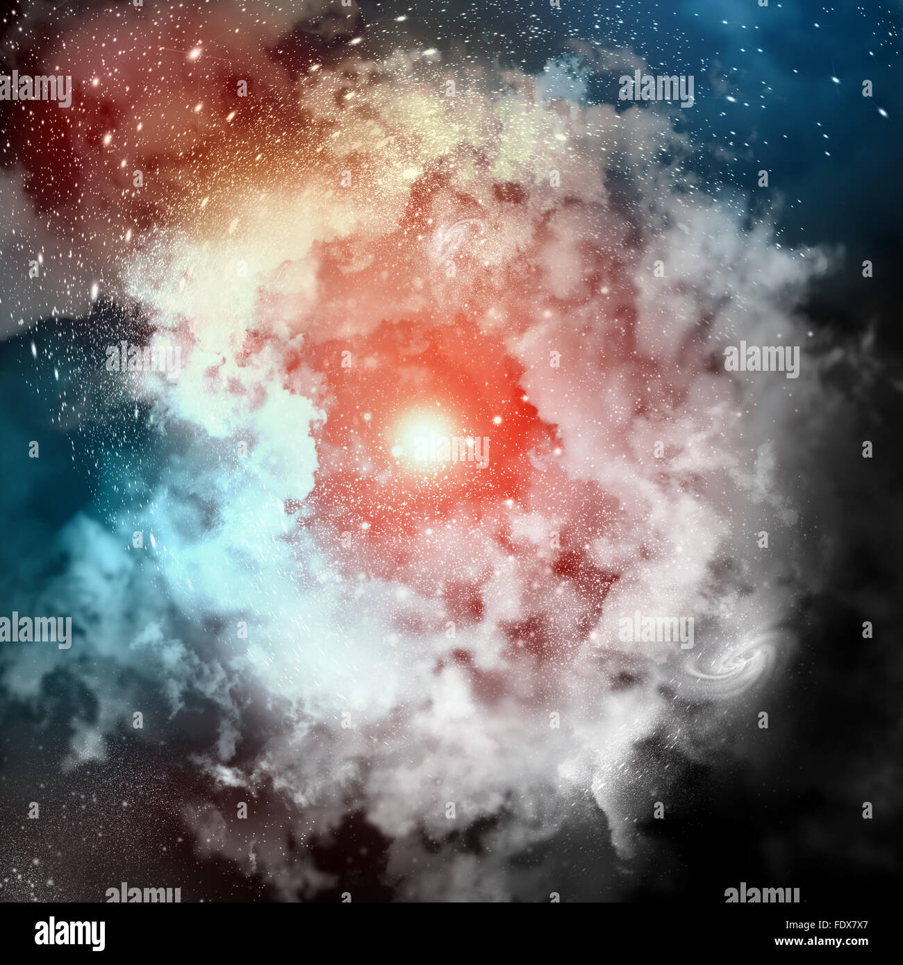 Cosmic clouds of mist on bright colorful backgrounds Stock Photo - Alamy