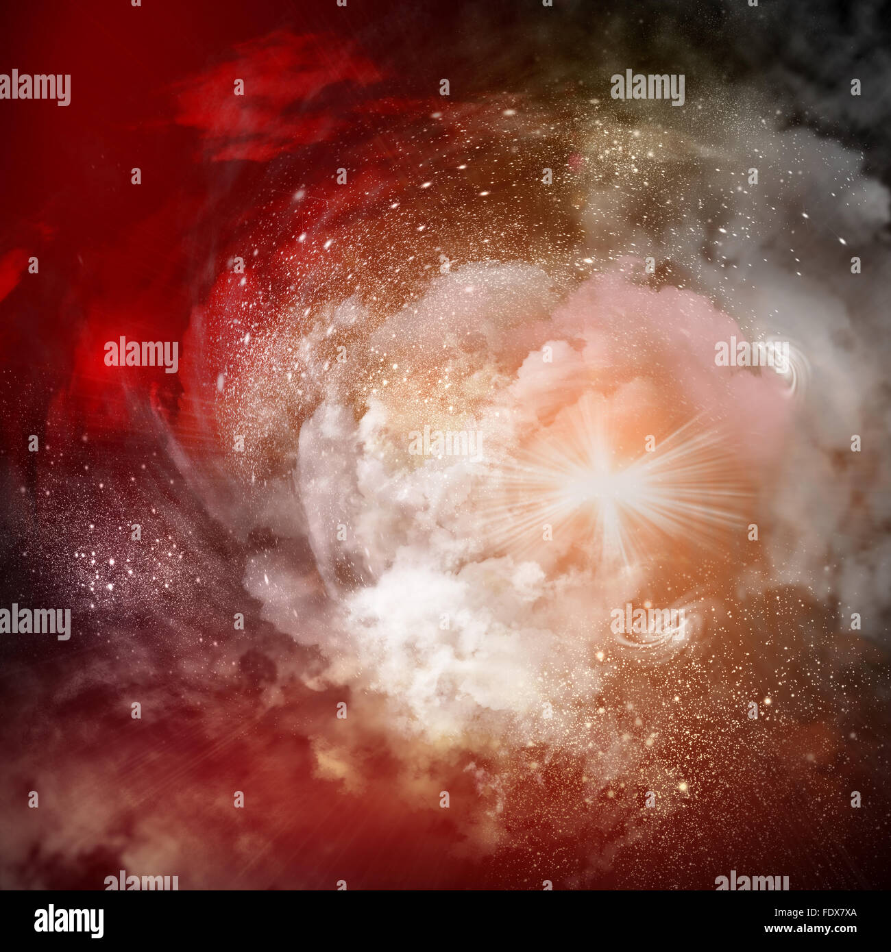 Cosmic clouds of mist on bright colorful backgrounds Stock Photo - Alamy