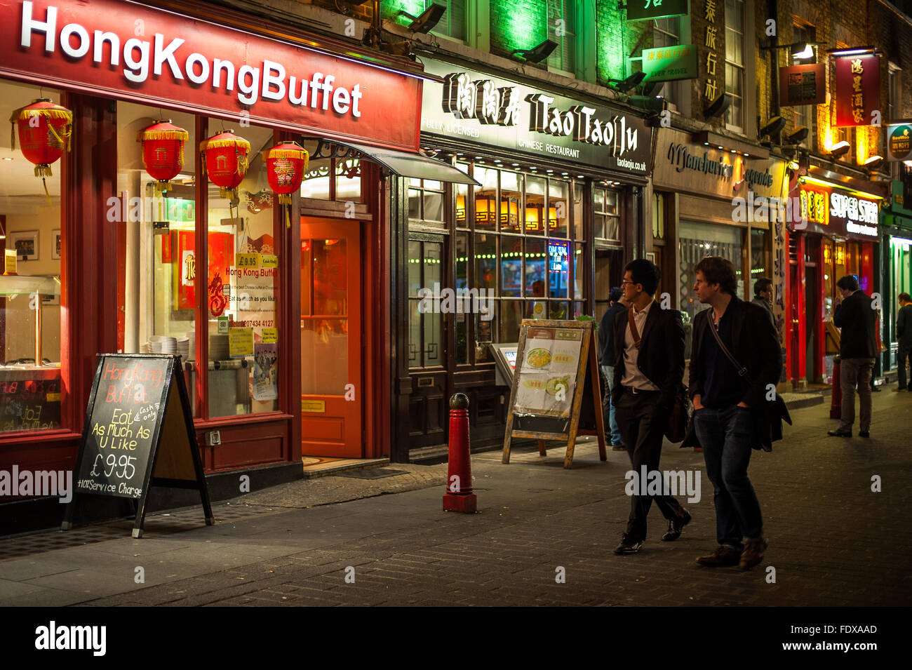 Walking through chinatown night hi-res stock photography and images - Alamy