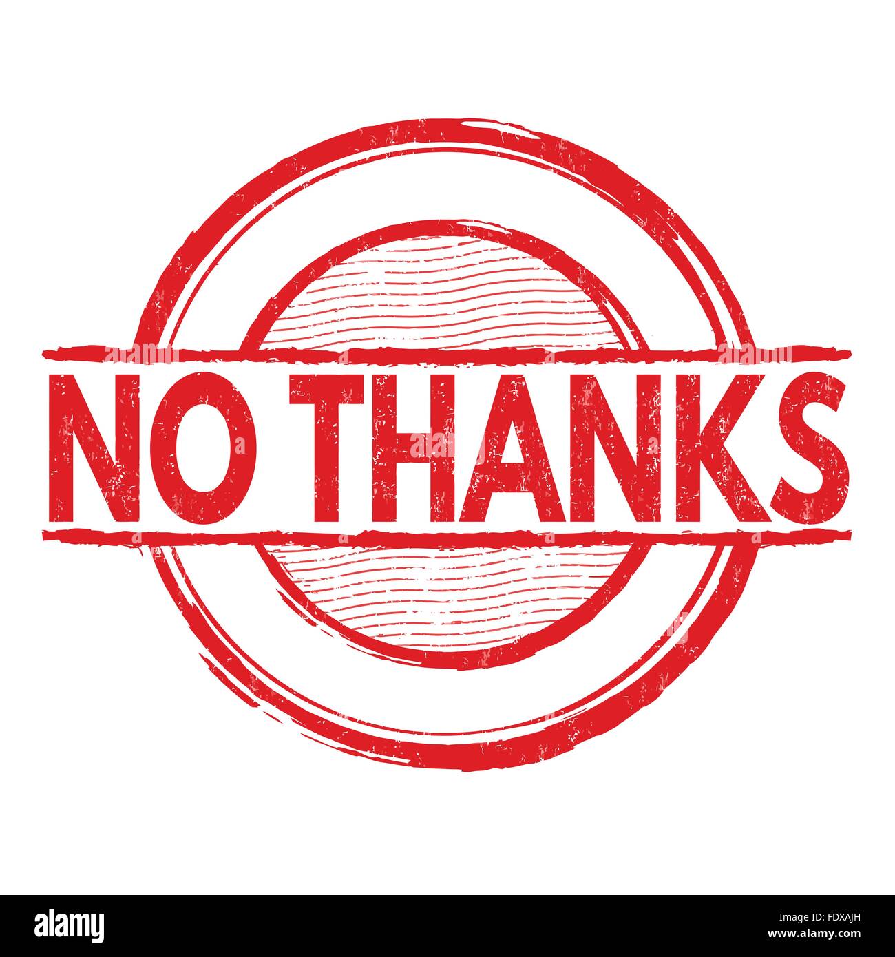 No thanks grunge rubber stamp on white background, vector illustration ...