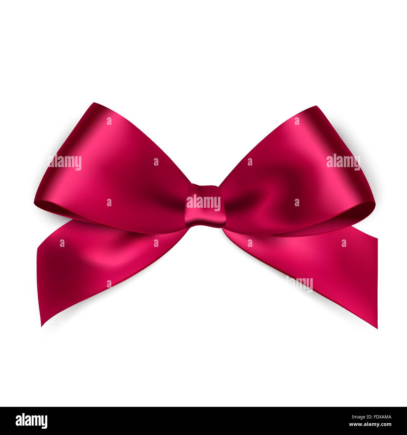 Shiny pink satin ribbon on white background Stock Vector Image & Art ...