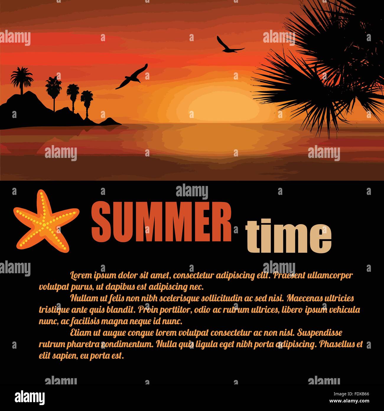 Image of beautiful scenery ocean Stock Vector Images - Alamy