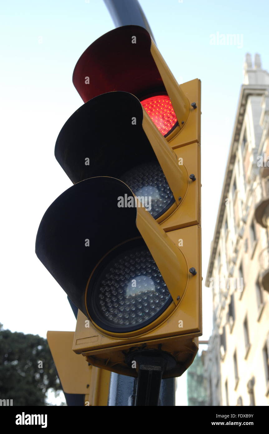 Traffic Lights showing Stop Stock Photo - Alamy