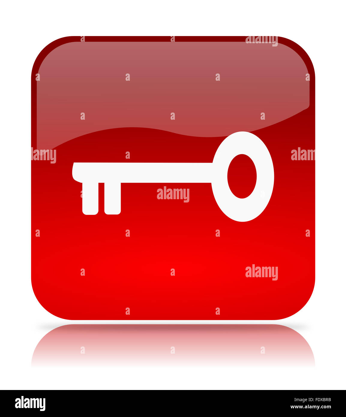 Red Access Key Icon Illustration on White Background Stock Photo - Alamy