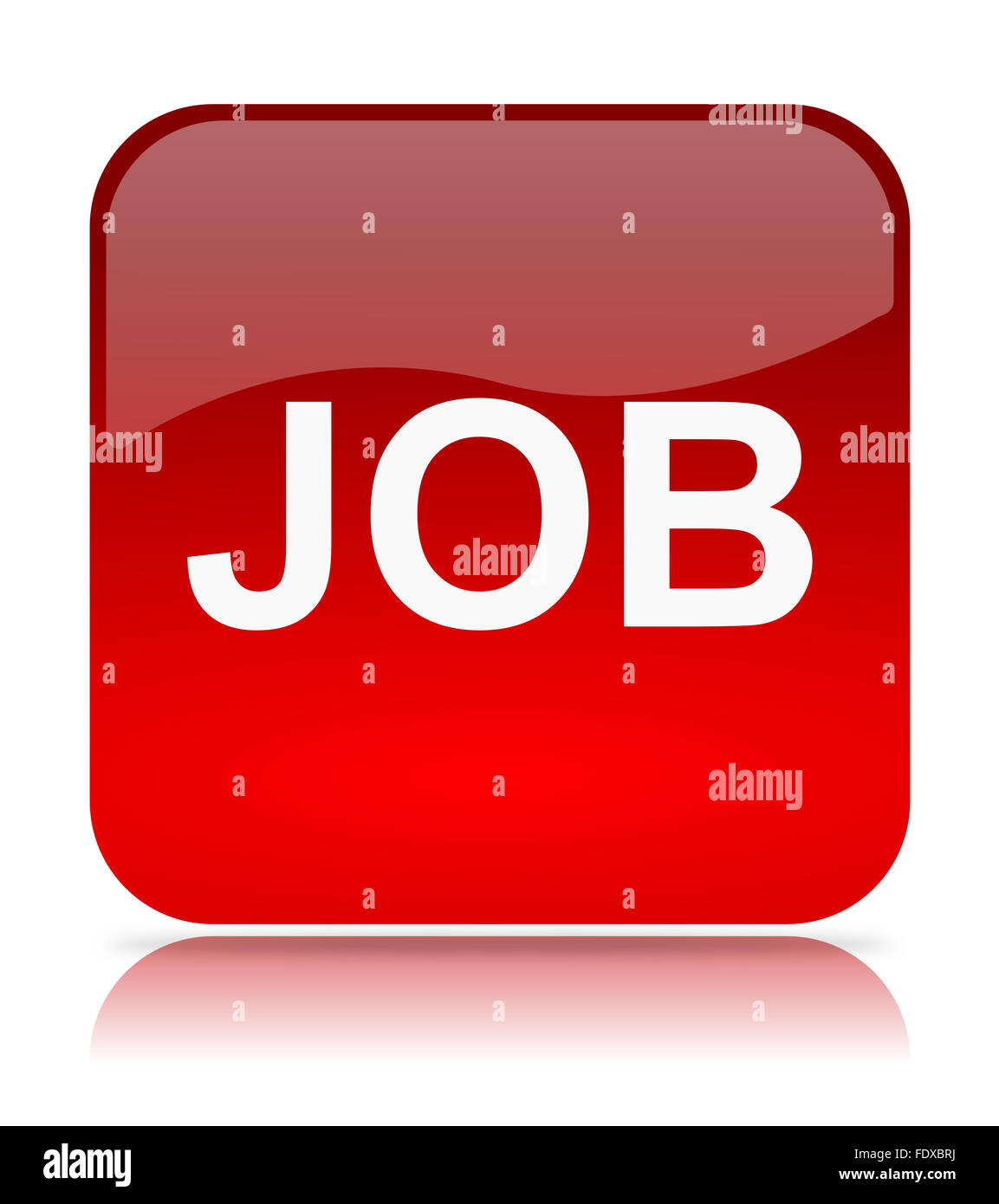 Red Job App Icon Illustration on White Background Stock Photo - Alamy