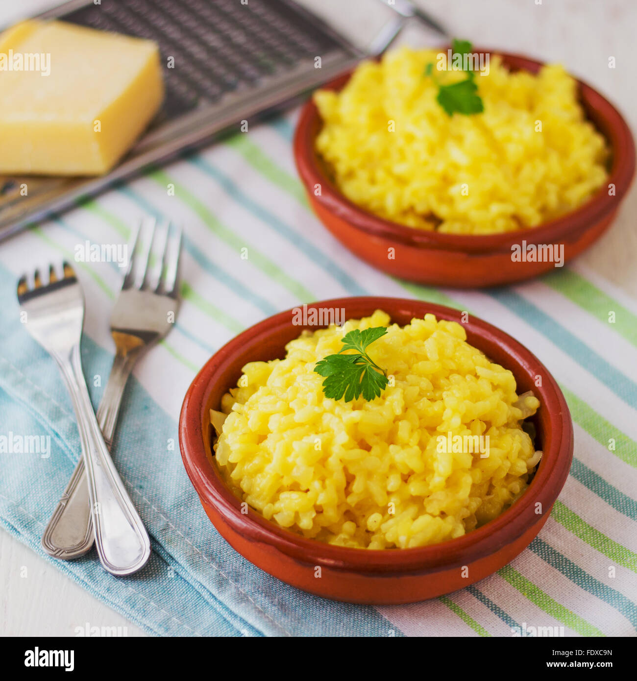 Risotto Alla Milanese Stock Photo - Alamy