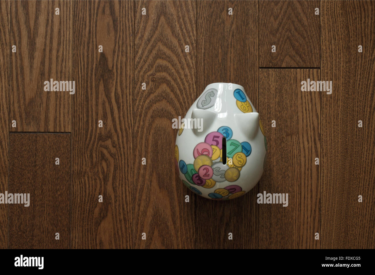 Wooden light-brown table background with clear wooden pattern with ...