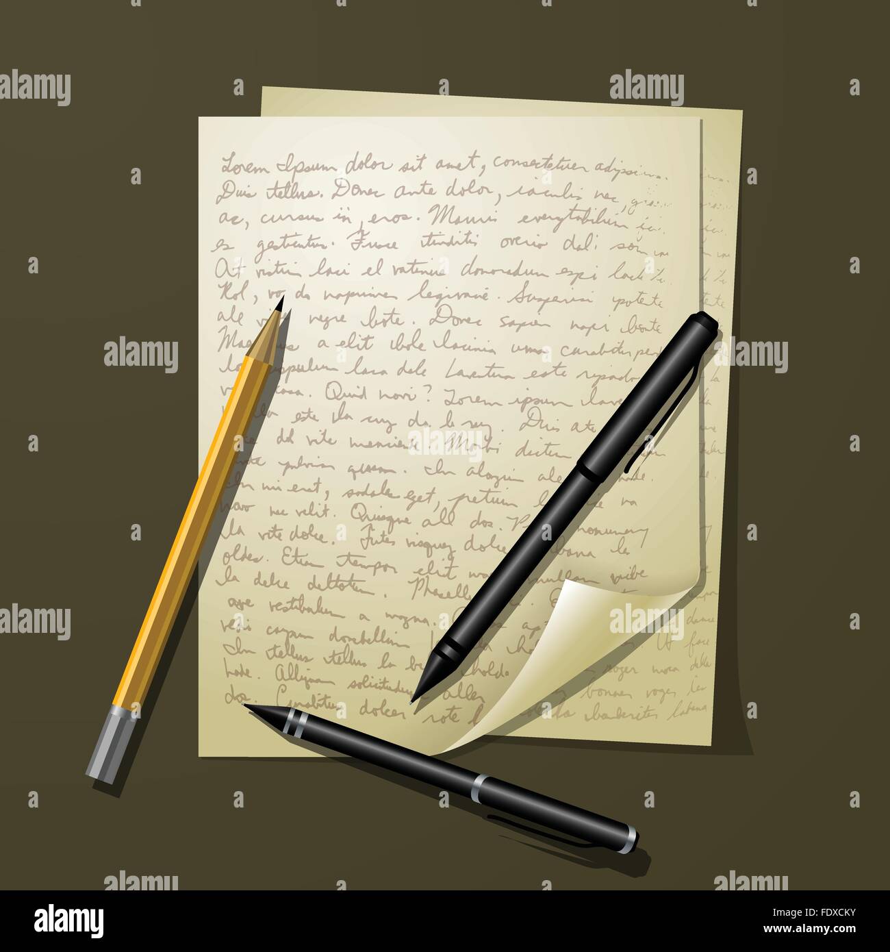 Record sheets Stock Vector Images - Alamy