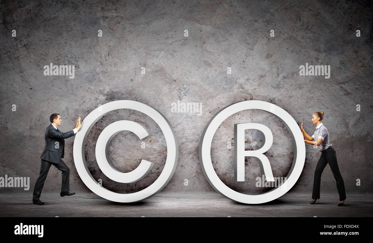 Man and woman connecting symbol. Interaction concept Stock Photo - Alamy