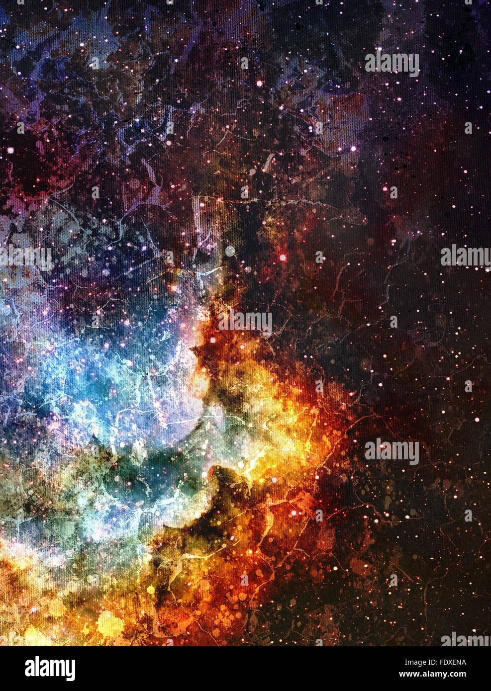 Cosmic space and stars, blue cosmic abstract background Stock Photo - Alamy