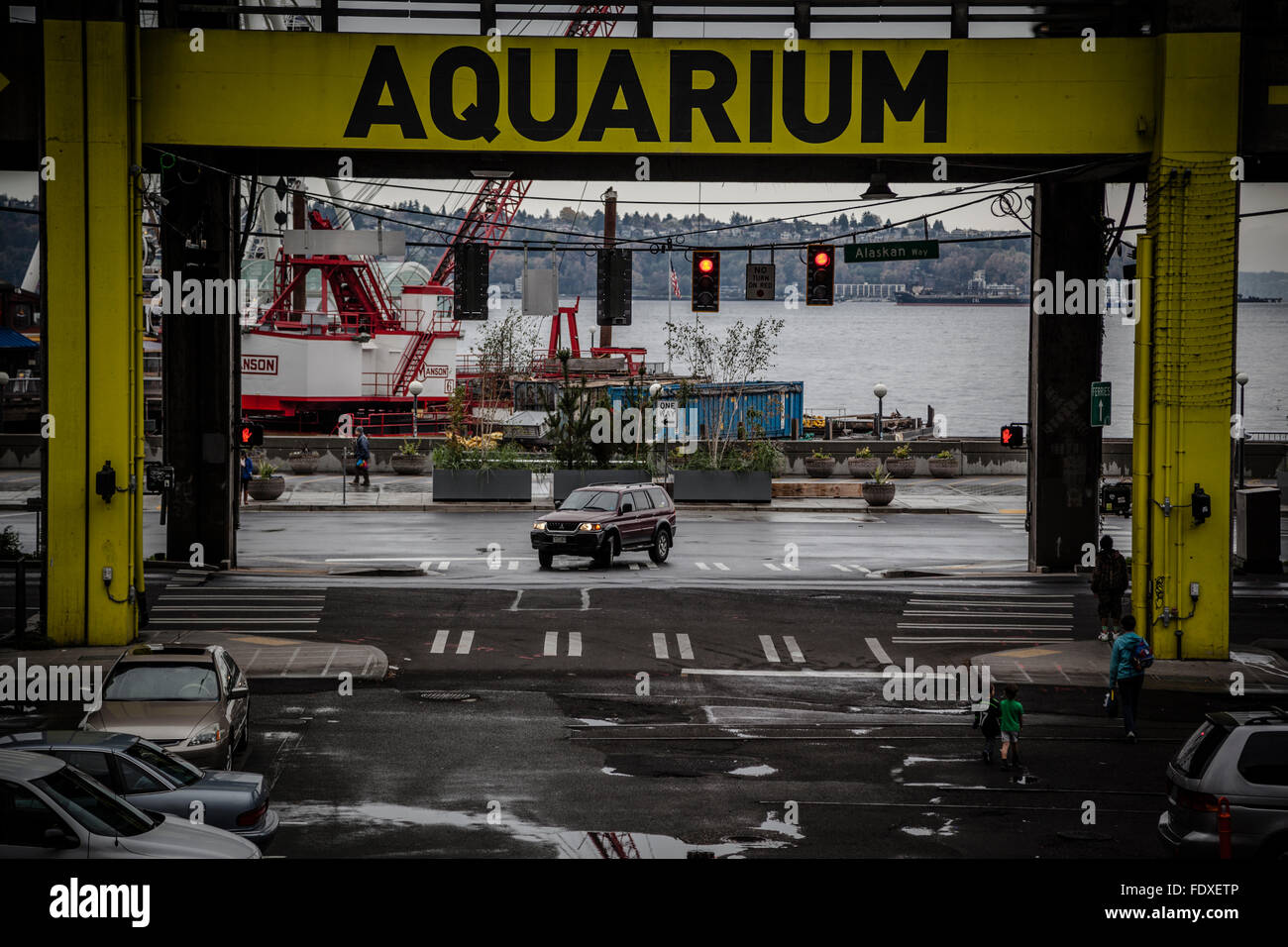 Aquarium directional sign hi-res stock photography and images - Alamy