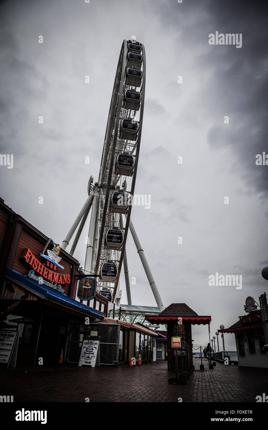 Seattle Great Wheel, Washington state, the Wheel is the largest ...