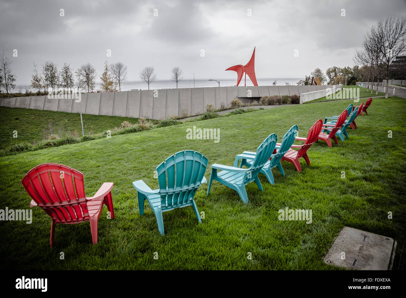 Olympic Sculpture Park is a public park in Seattle, Washington Stock ...