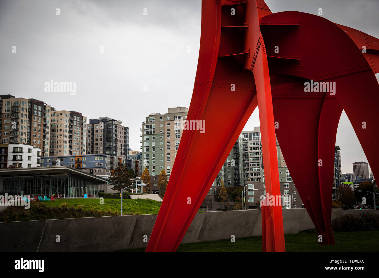 Olympic Sculpture Park is a public park in Seattle, Washington Stock ...
