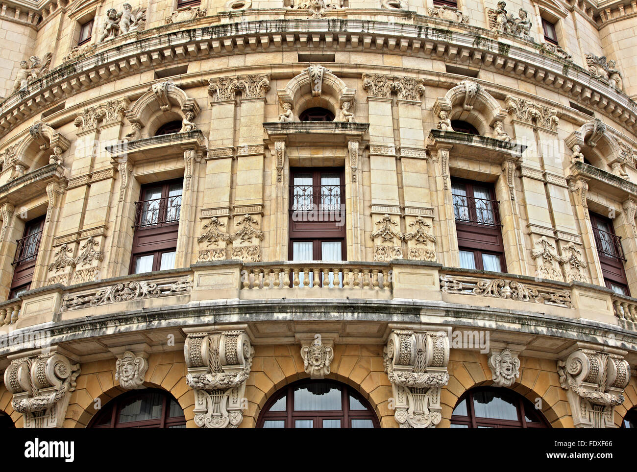 "Detail" from the facade of Arriaga Theater at the Casco Viejo (the Old ...