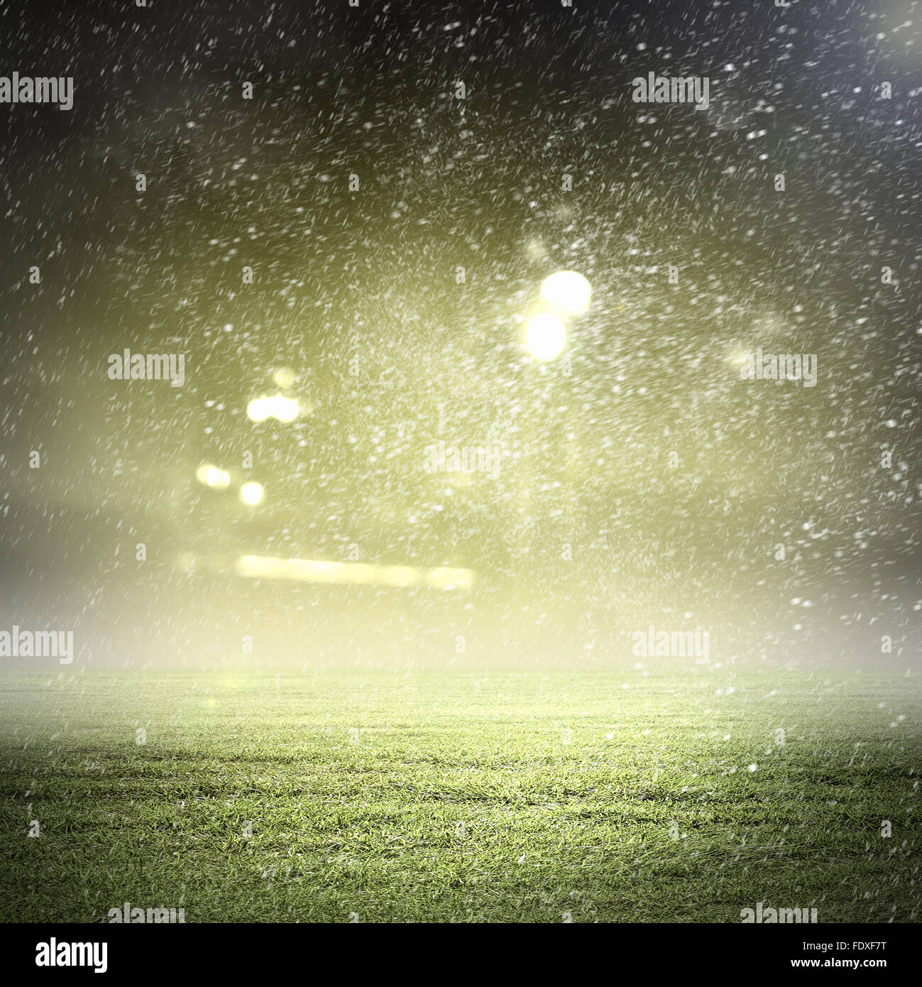 Image of stadium in lights and flashes Stock Photo - Alamy