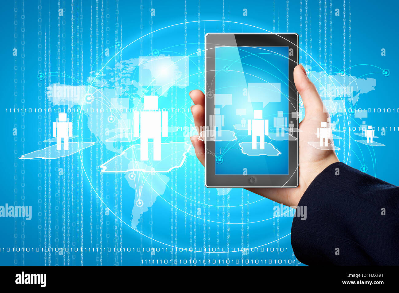 Closeup image of human hands holding ipad Stock Photo - Alamy
