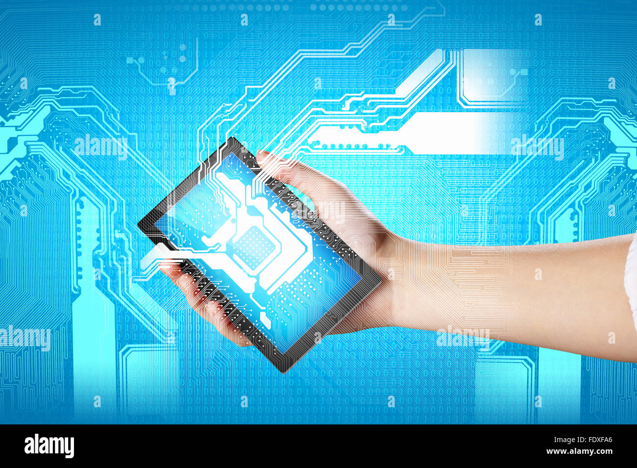 Closeup image of human hands holding ipad Stock Photo - Alamy