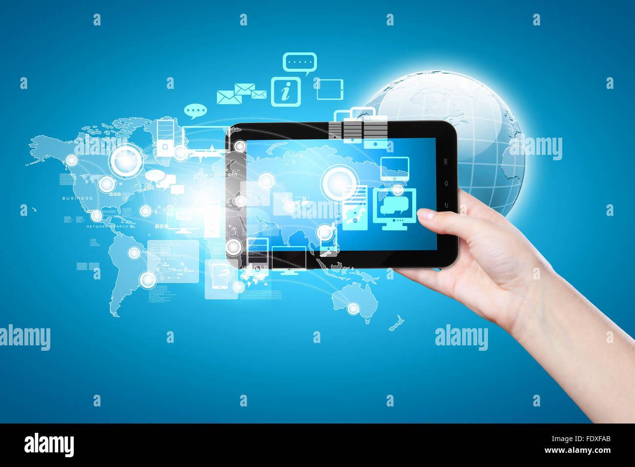 Closeup image of human hands holding ipad Stock Photo - Alamy