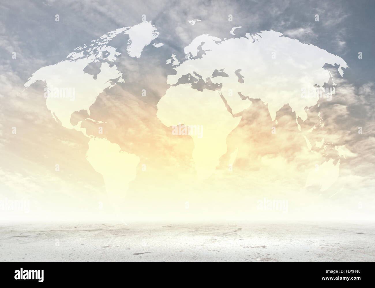 World map with continents on the illustration background Stock Photo ...