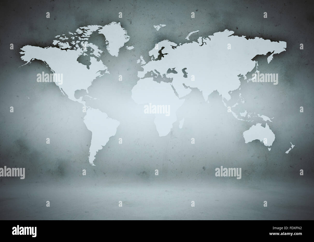World map with continents on the illustration background Stock Photo ...
