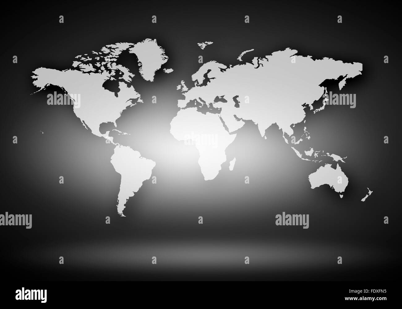 World map with continents on the illustration background Stock Photo ...