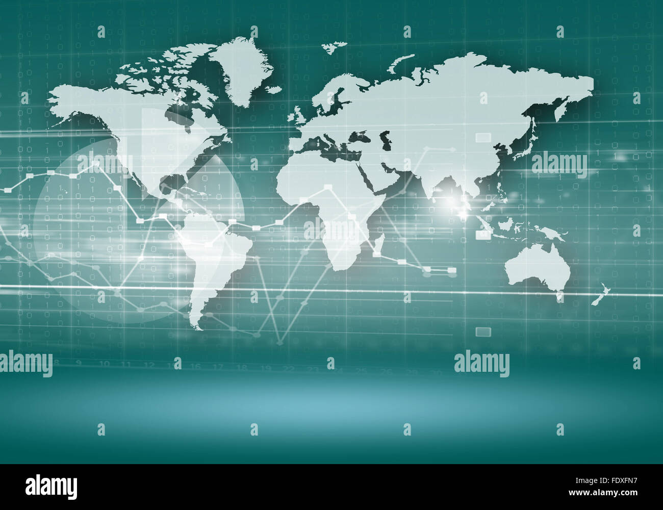 World map with continents on the illustration background Stock Photo ...