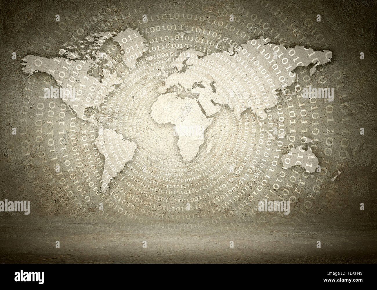 World map with continents on the illustration background Stock Photo ...