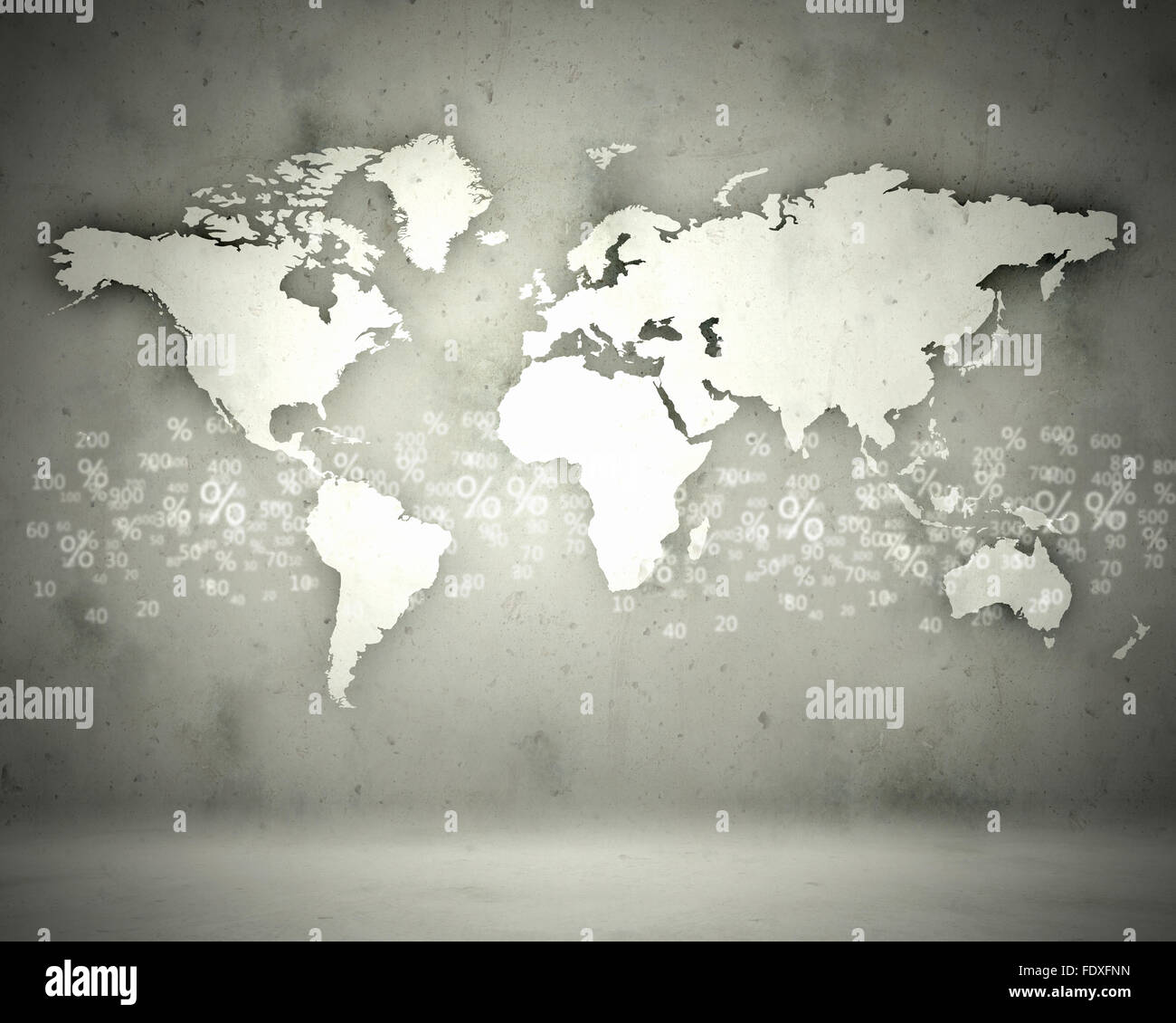 World map with continents on the illustration background Stock Photo ...