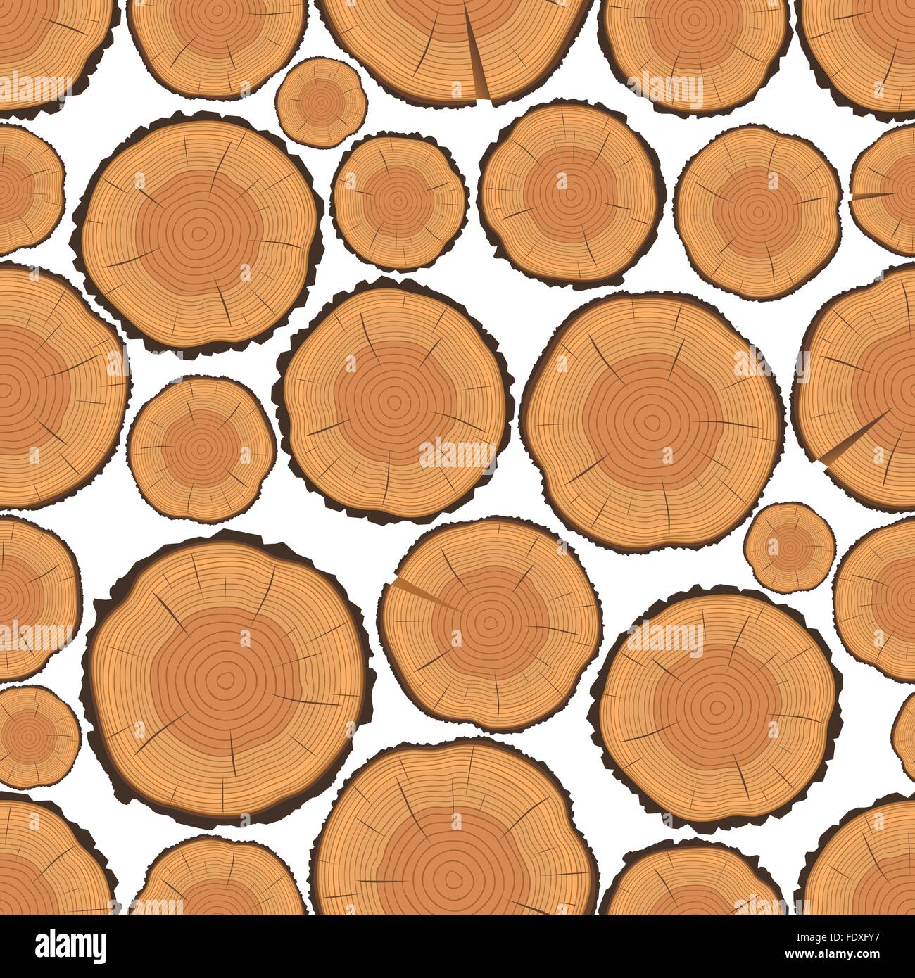 Vector seamless pattern of tree rings and saw cut tree trunk Stock Vector Image & Art - Alamy