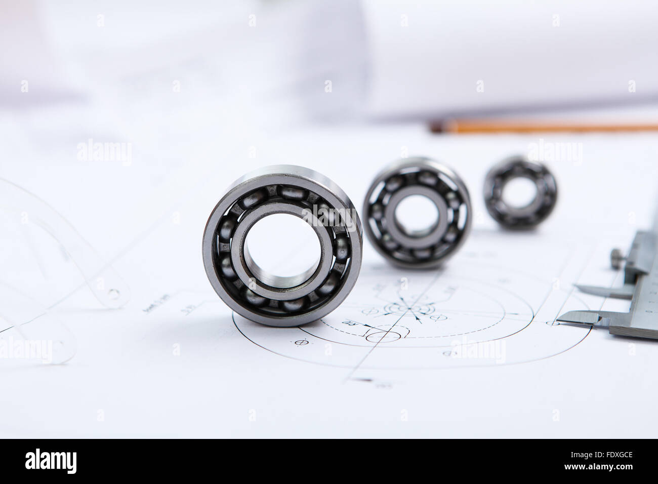 construction drafts and tools on the table Stock Photo - Alamy