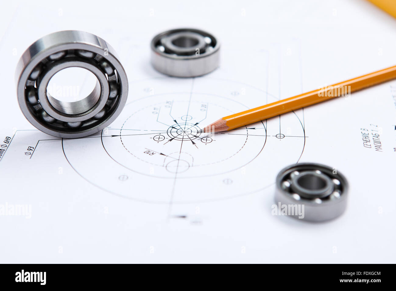 construction drafts and tools on the table Stock Photo - Alamy