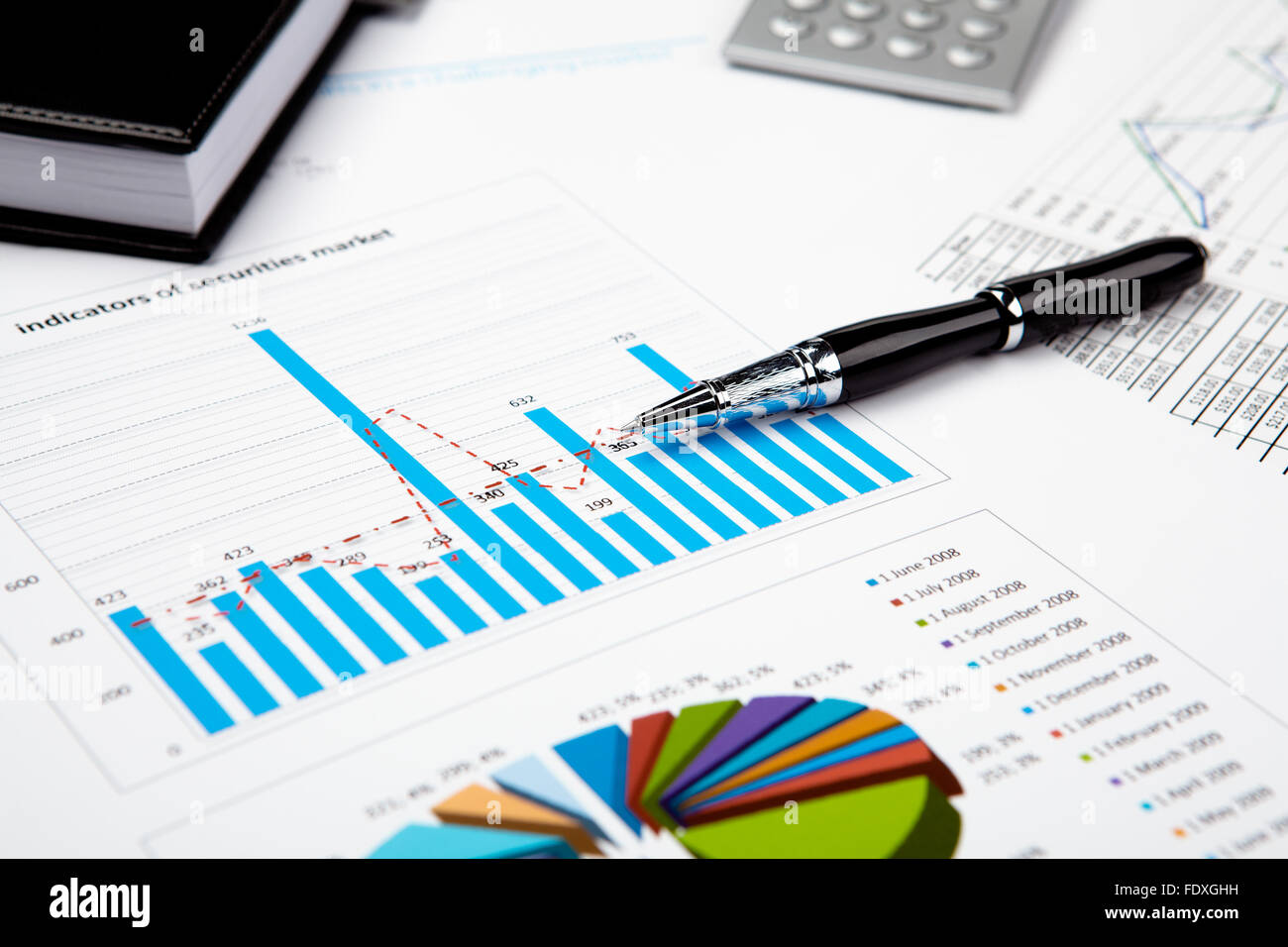 financial charts and graphs Stock Photo - Alamy