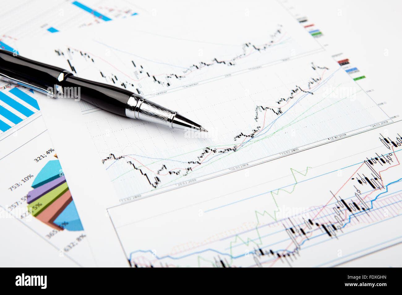 financial charts and graphs Stock Photo - Alamy