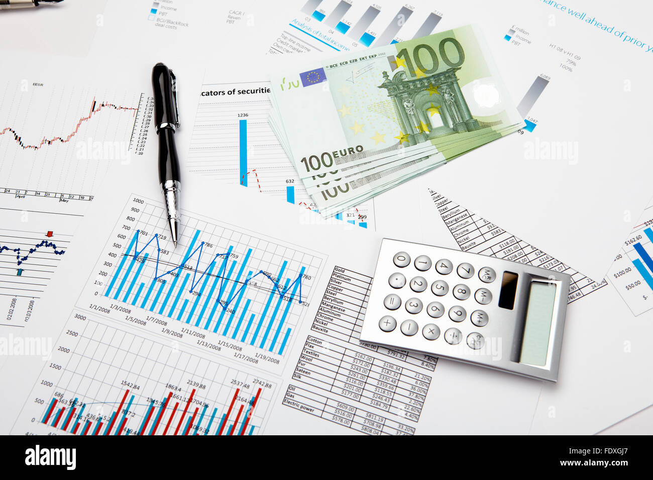 financial charts and graphs Stock Photo - Alamy