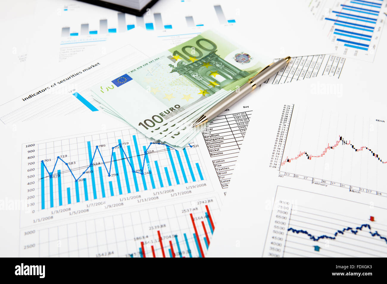 financial charts and graphs Stock Photo - Alamy
