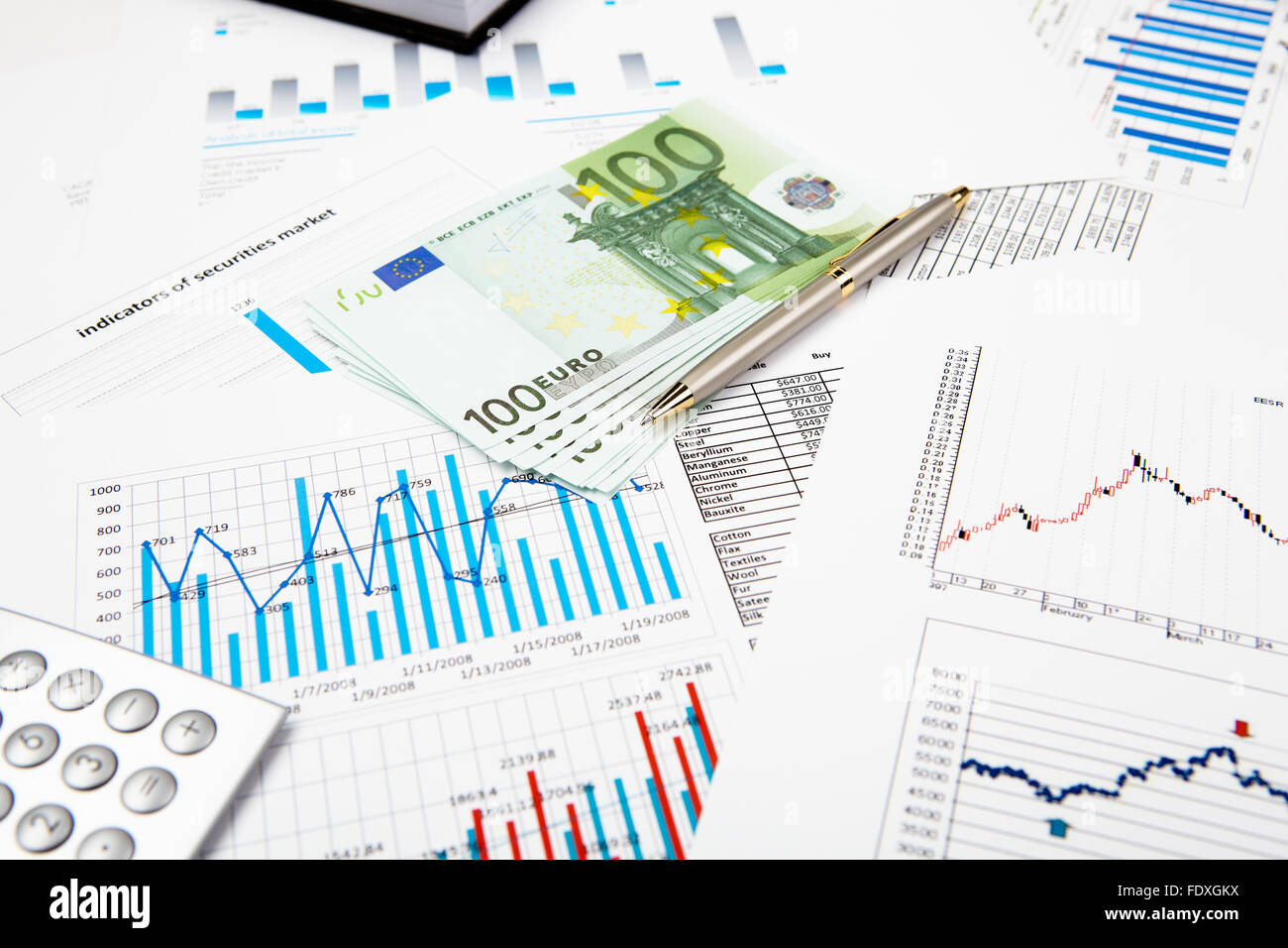 financial charts and graphs Stock Photo - Alamy