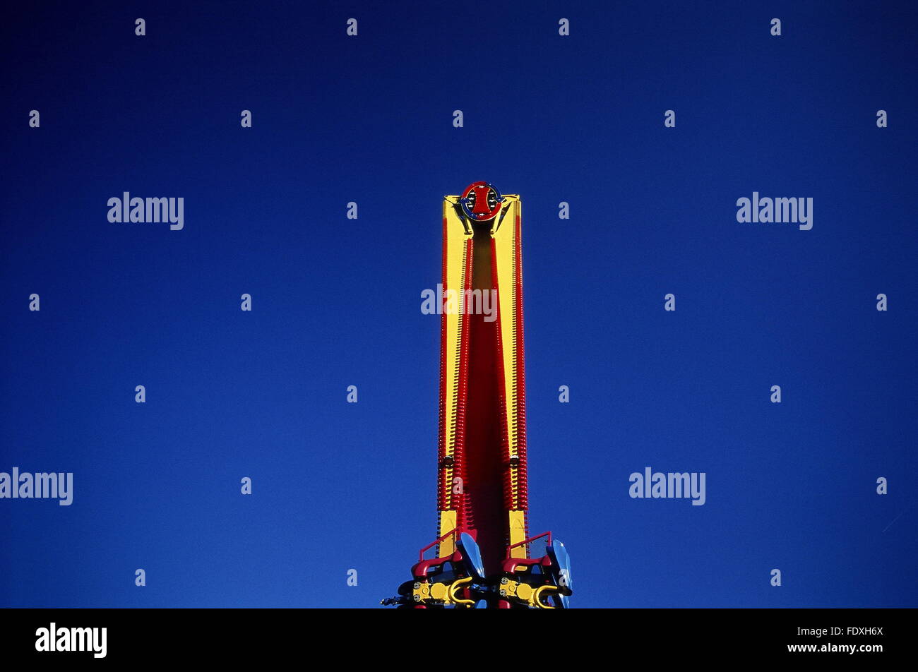 AJAXNETPHOTO. WORTHING, ENGLAND. - FUNFAIR COLOURS - THE ARM OF A ...