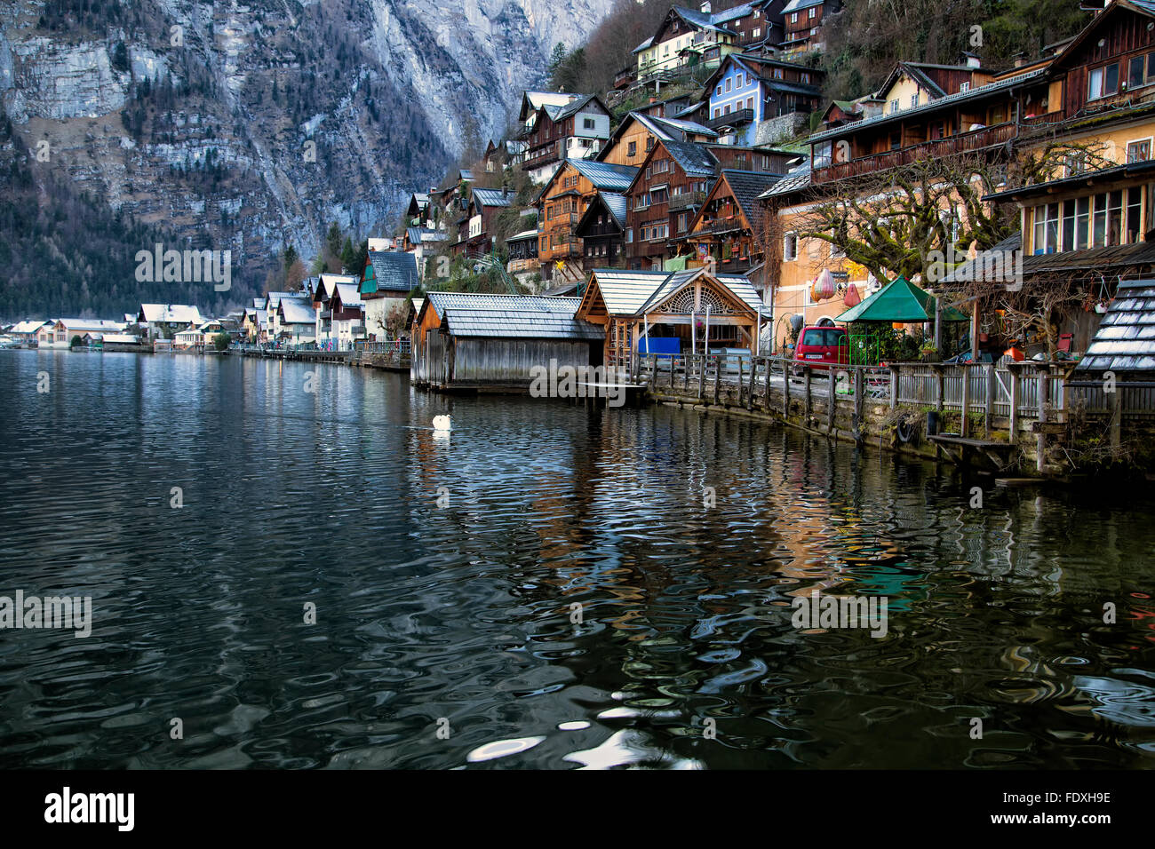Hallstatt lake hallstatt winter hi-res stock photography and images - Alamy